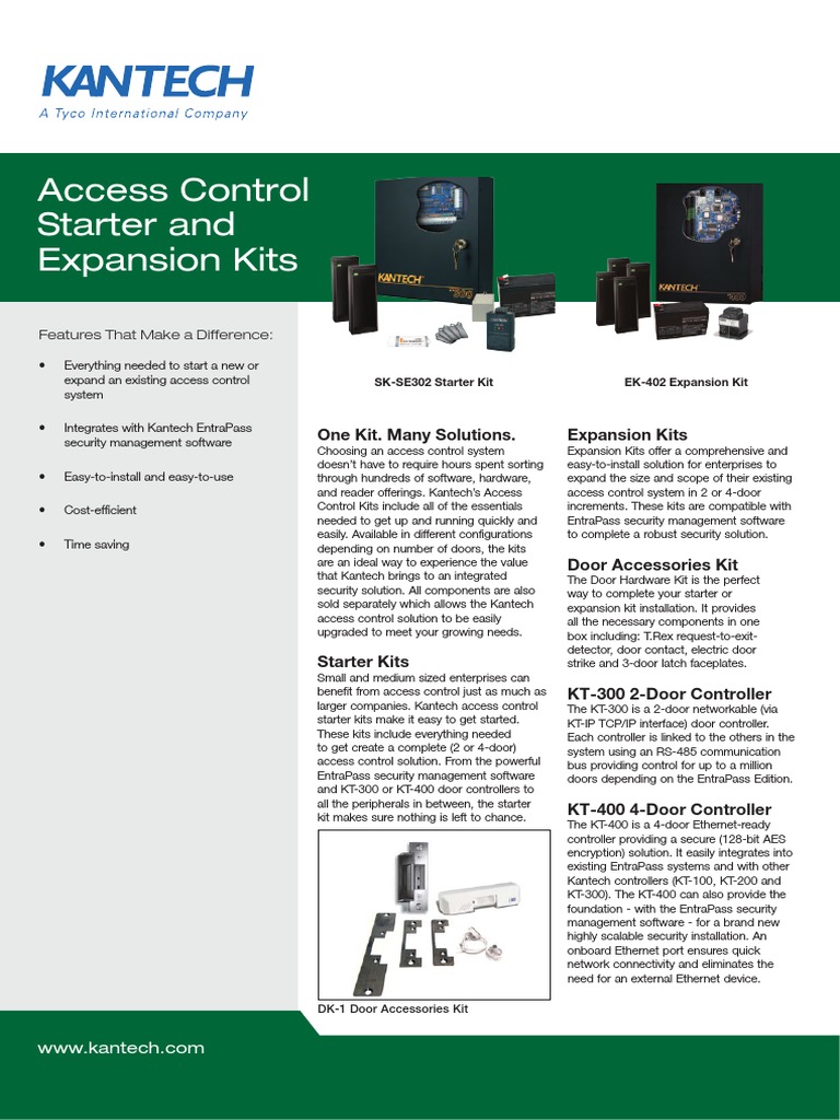 Kantech Expansion Kits | PDF | Access Control | Usb