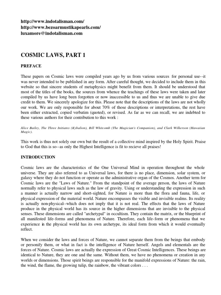 Cosmic Laws Pdf Reincarnation Karma