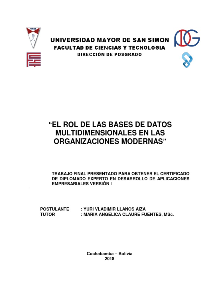El Rol de Las Bases de Datos Multidimensionales en Las Organizaciones Modernas | PDF | Bases de ...