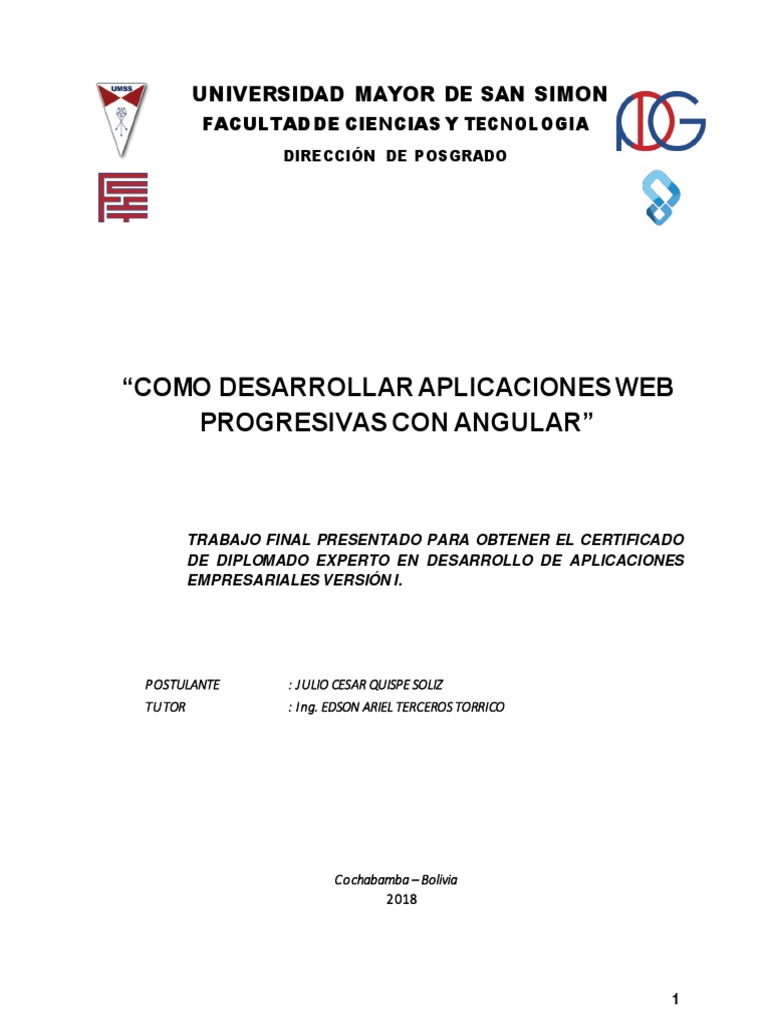 Como Desarrollar Aplicaciones Web Progresivas Con Angular | PDF | Aplicación movil | Script Java
