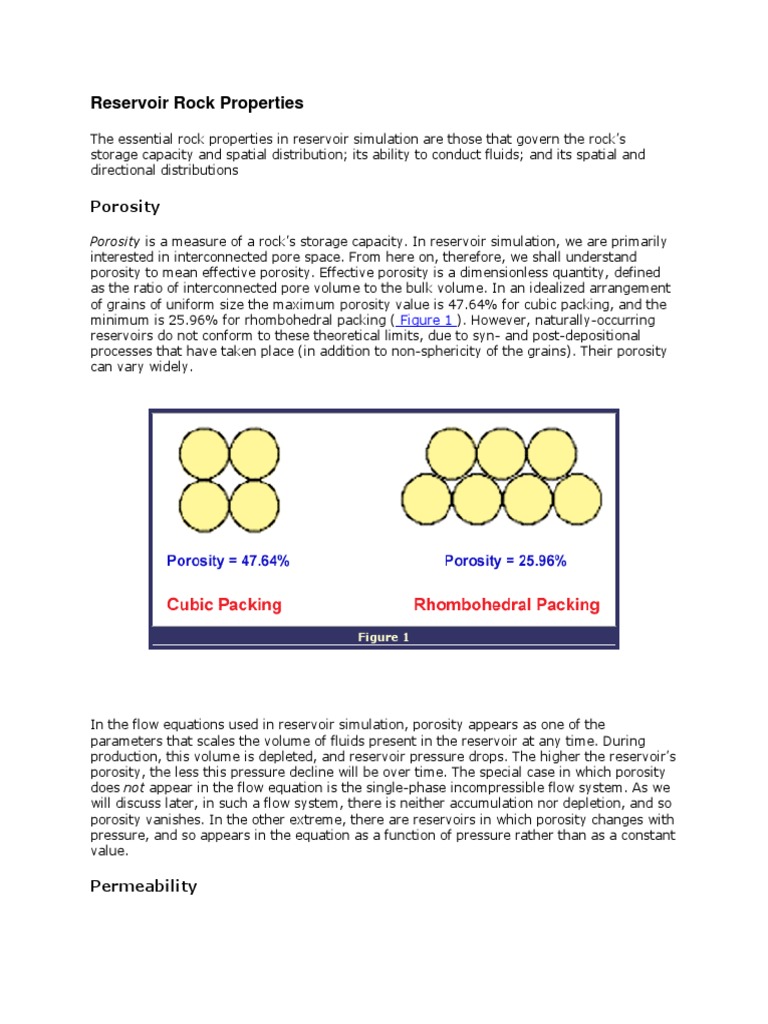 Reservoir Modeling Unit 004 | PDF | Permeability (Earth Sciences ...