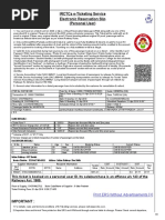 Irctc Sample Ticket Format | PDF | Identity Document | Transport