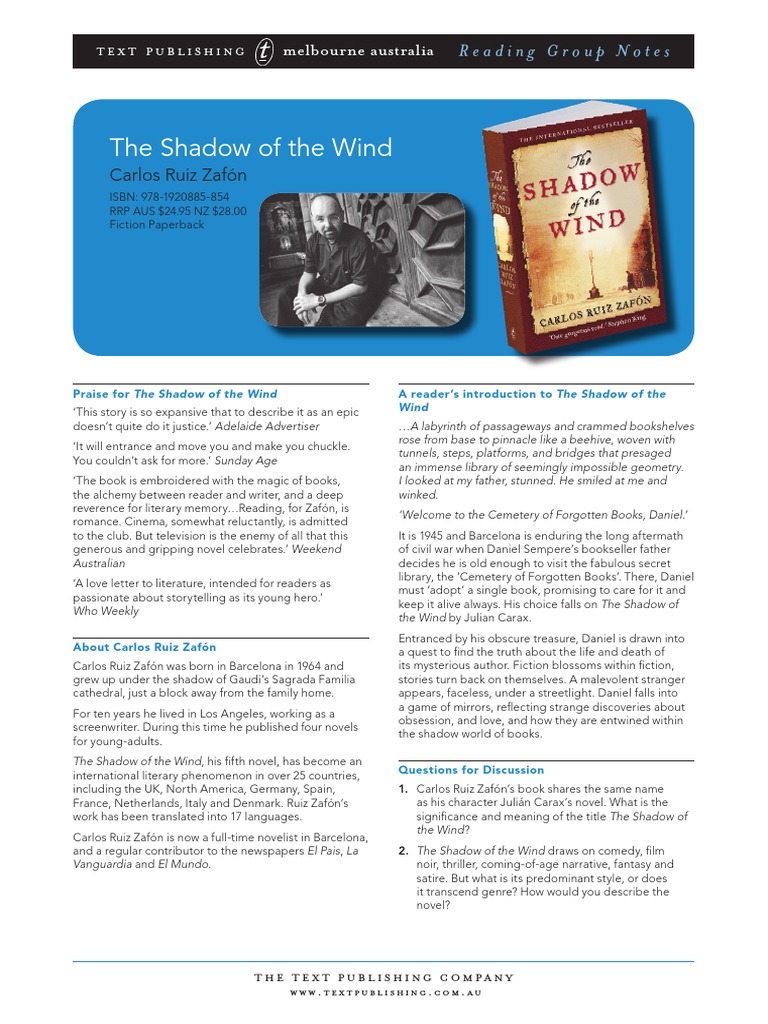 Exploring The Shadow of the Wind | PDF | Books