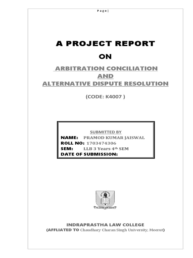 Arbitration - Conciliation and Adr | PDF | Alternative Dispute Resolution | Arbitration