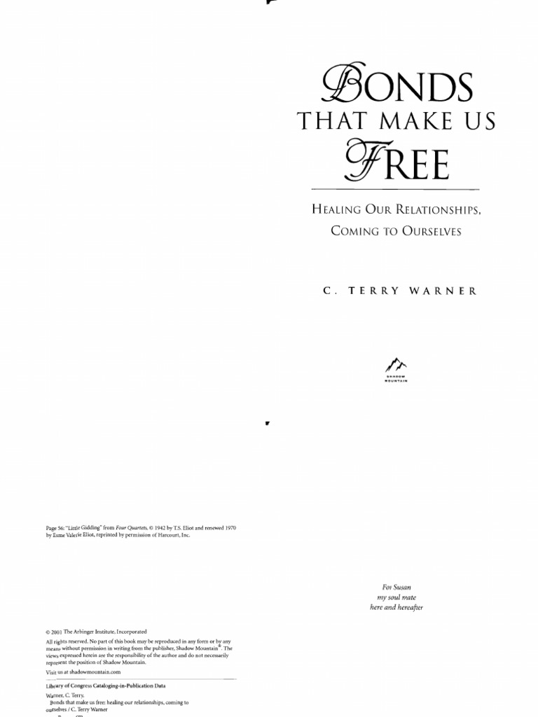 Warner - Bonds That Make Us Free PDF | PDF