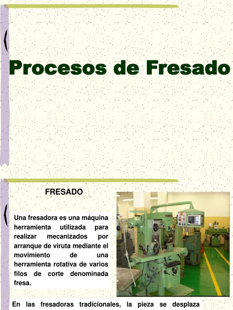 Fresadora - Introducción | Unduh gratis PDF | Perforar | Eje Fresadora - Introducción | Unduh gratis PDF | Perforar | Eje