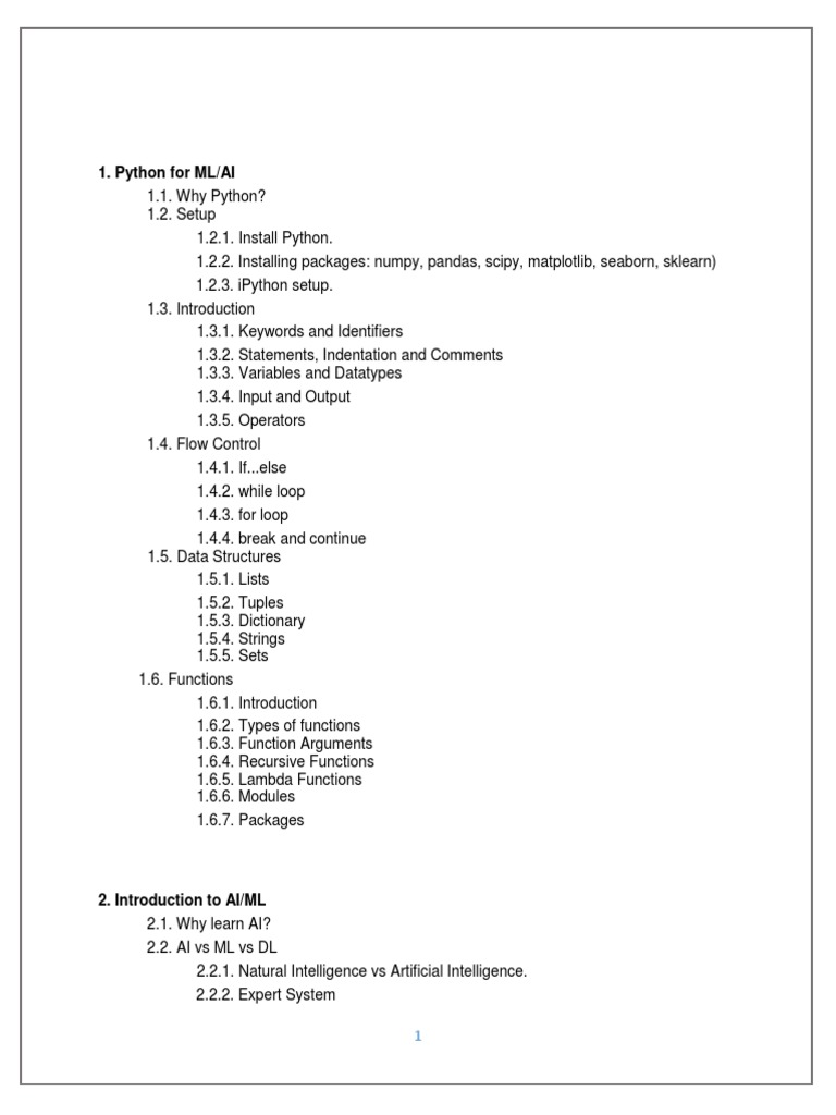 AI-ML Syllabus | PDF | Regression Analysis | Matrix (Mathematics)