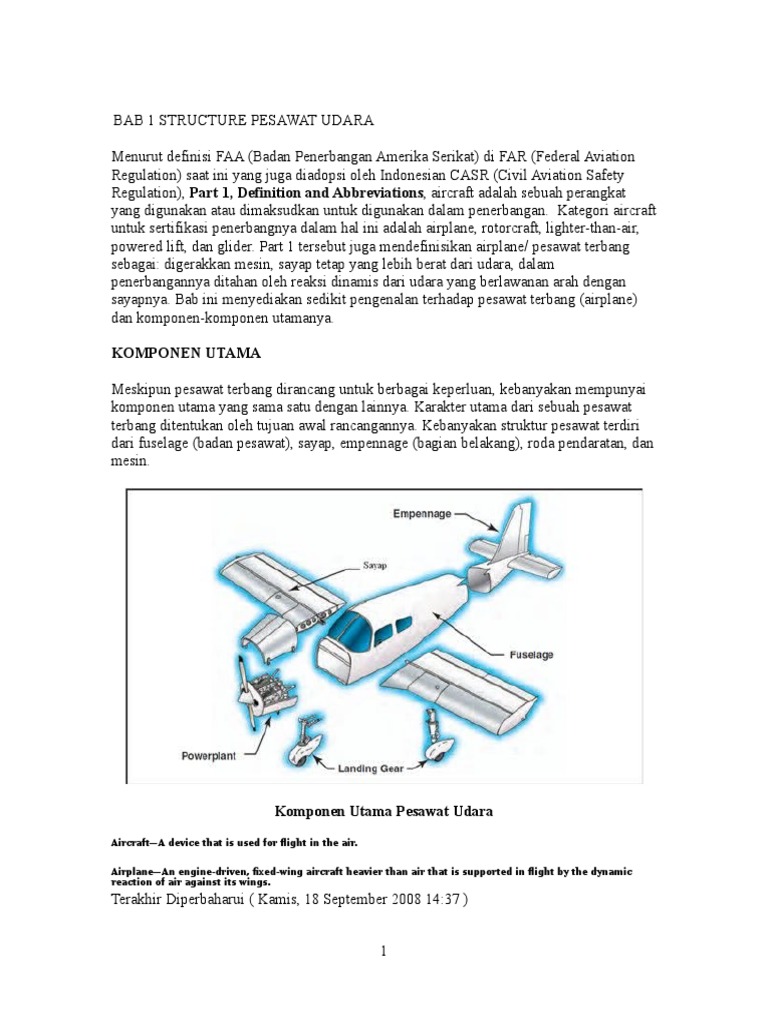 Structure Pesawat Udara | PDF