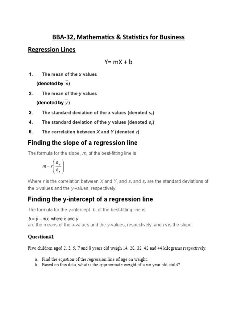 Regression Analysis in Business Statistics | PDF | Correlation And ...
