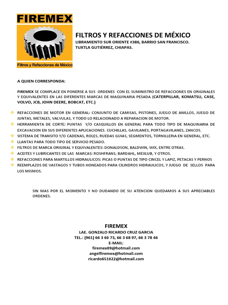 Presentacion Firemex 2019 | PDF