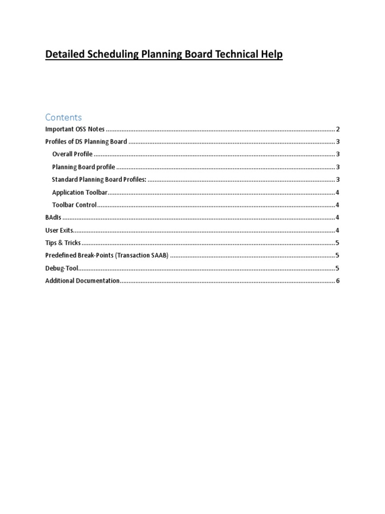 Detailed Scheduling Planning Board Technical Help | PDF | Subroutine | Graphical User Interfaces