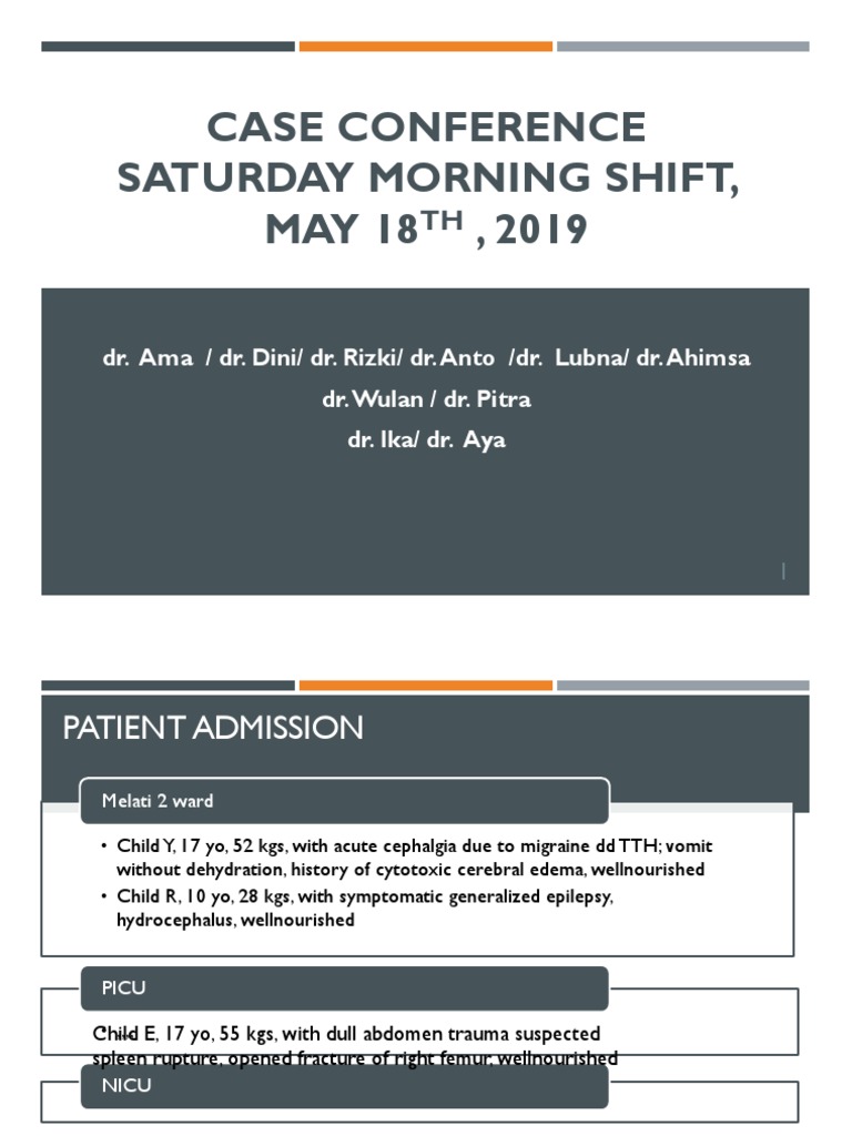 CASE CONFERENCE FOR PEDIATRIC PATIENTS | PDF | Heart | Hepatitis
