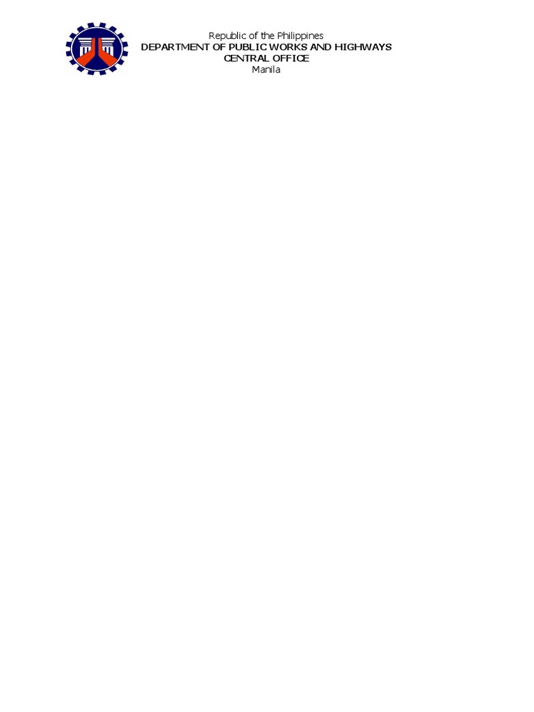 DPWH Letter Head | PDF