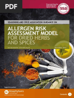 Allergen Declaration Format NEW As Per Regulatory | PDF | Food Allergy ...