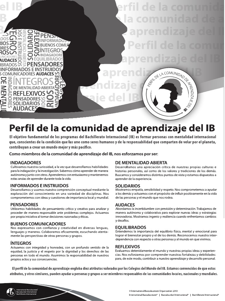 Perfiles Del Bachillerato Internacional | PDF