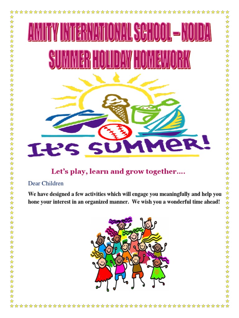 Summer Learning Activities for Kids | PDF