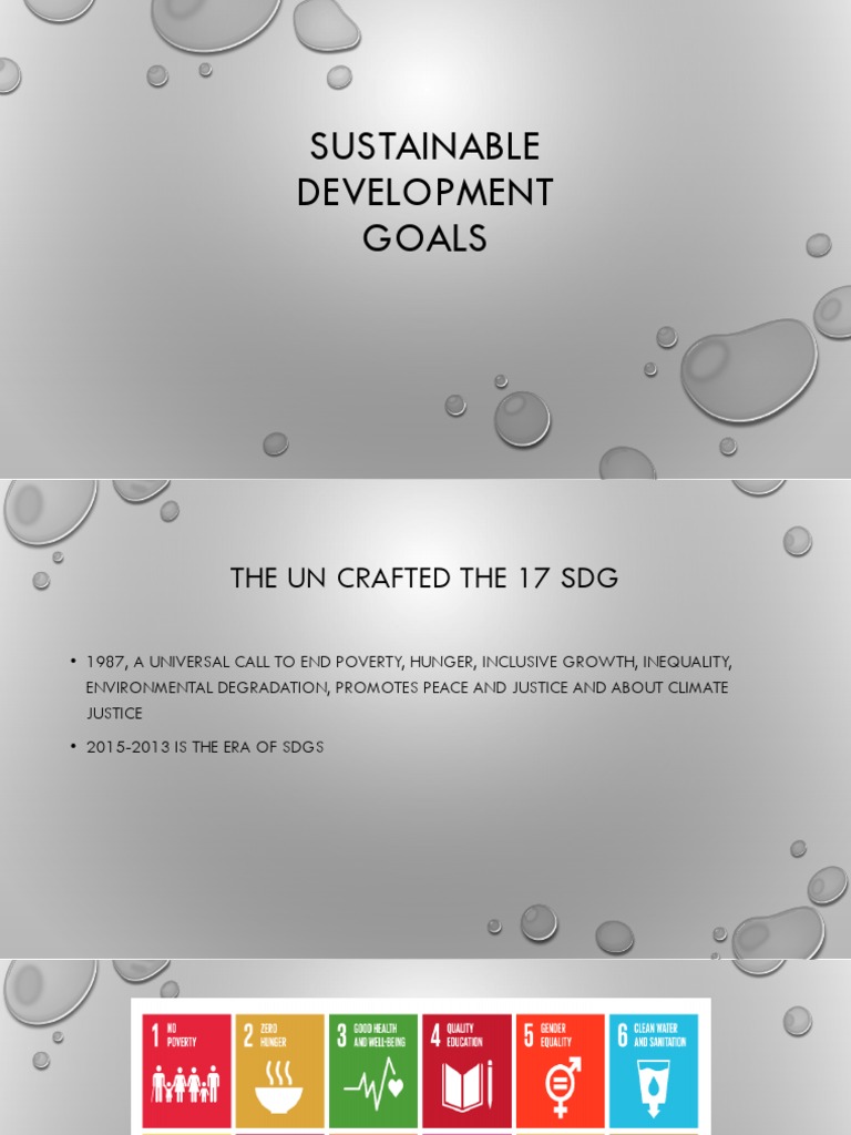Sustainable Development Goals | PDF