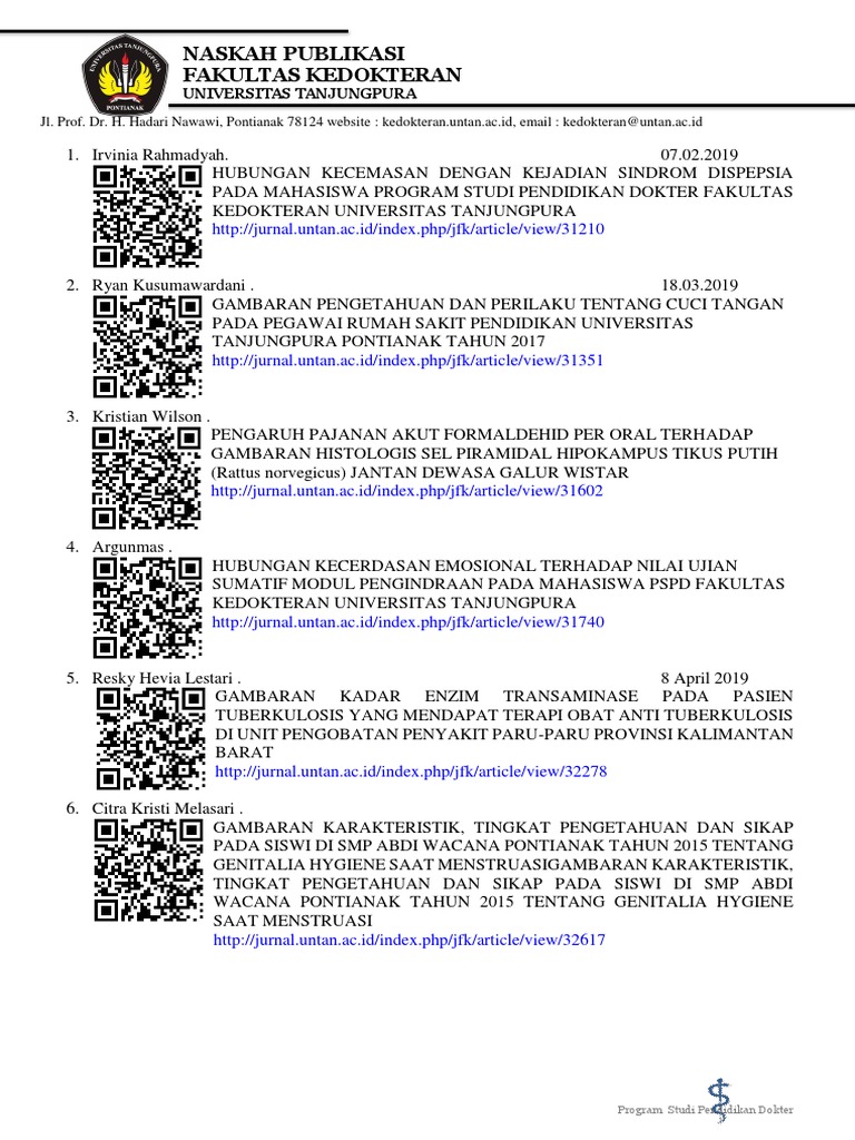 2019 Publikasi Jurnal PSPD | PDF | Sains & Matematika
