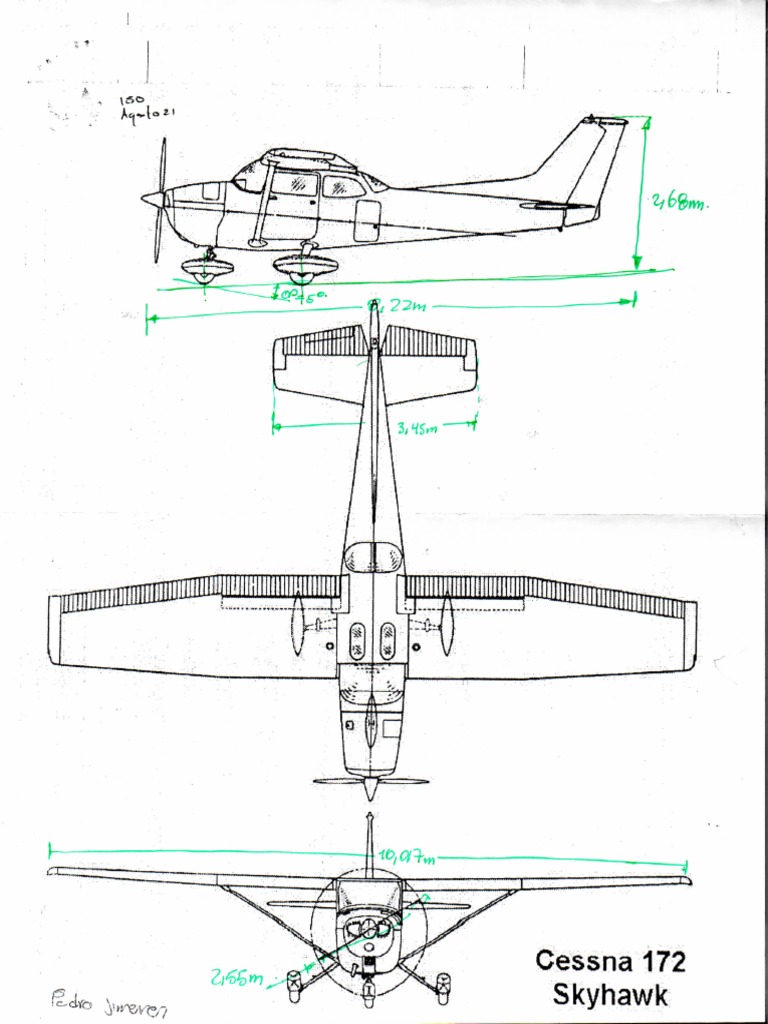 Cessna 172 Dimensiones | PDF