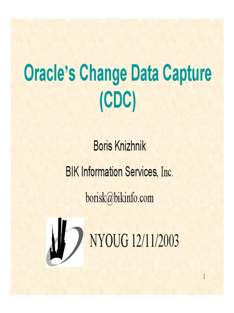 Oracle CDC | PDF | Computer Data | Data Management