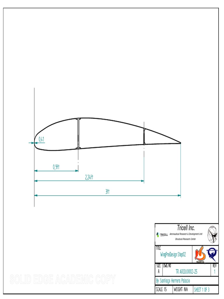 Tricell Inc.: Wingpredesign Step02 TR A.R.D.U.0002-25 1 | PDF