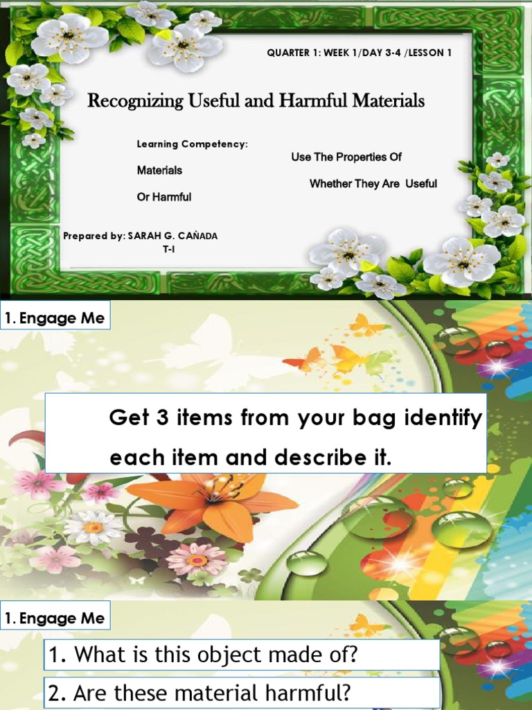 Identifying Useful and Harmful Materials | PDF | Recycling ...