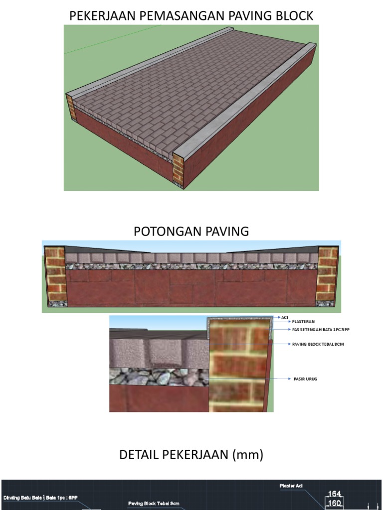 Materi Hitung RAB Pek Paving | PDF