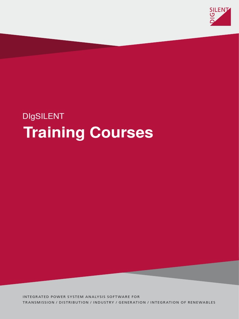 DigSilent Training Module | PDF | Electric Power System | Mathematical Optimization