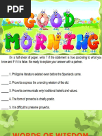 Ilocano and Pangasinan Riddles | PDF | Nature