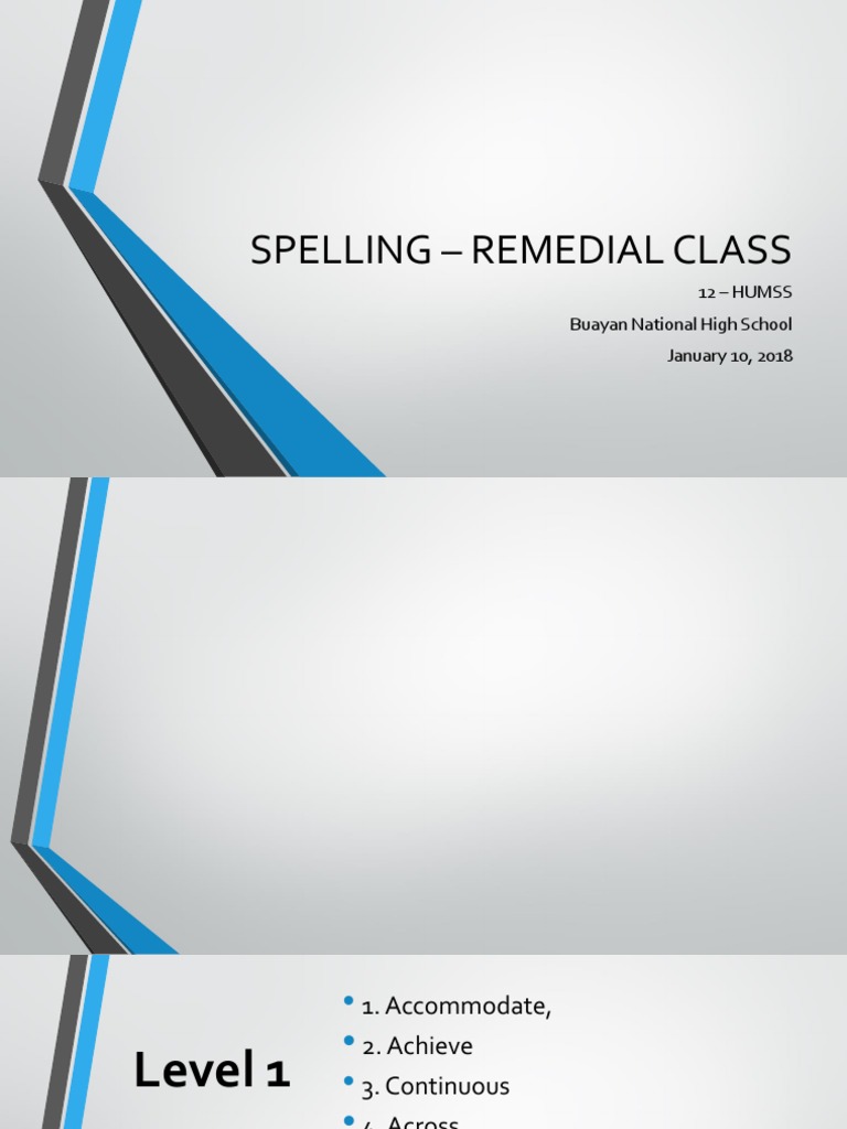 Spelling Guide for HUMSS Students | PDF | Home & Garden