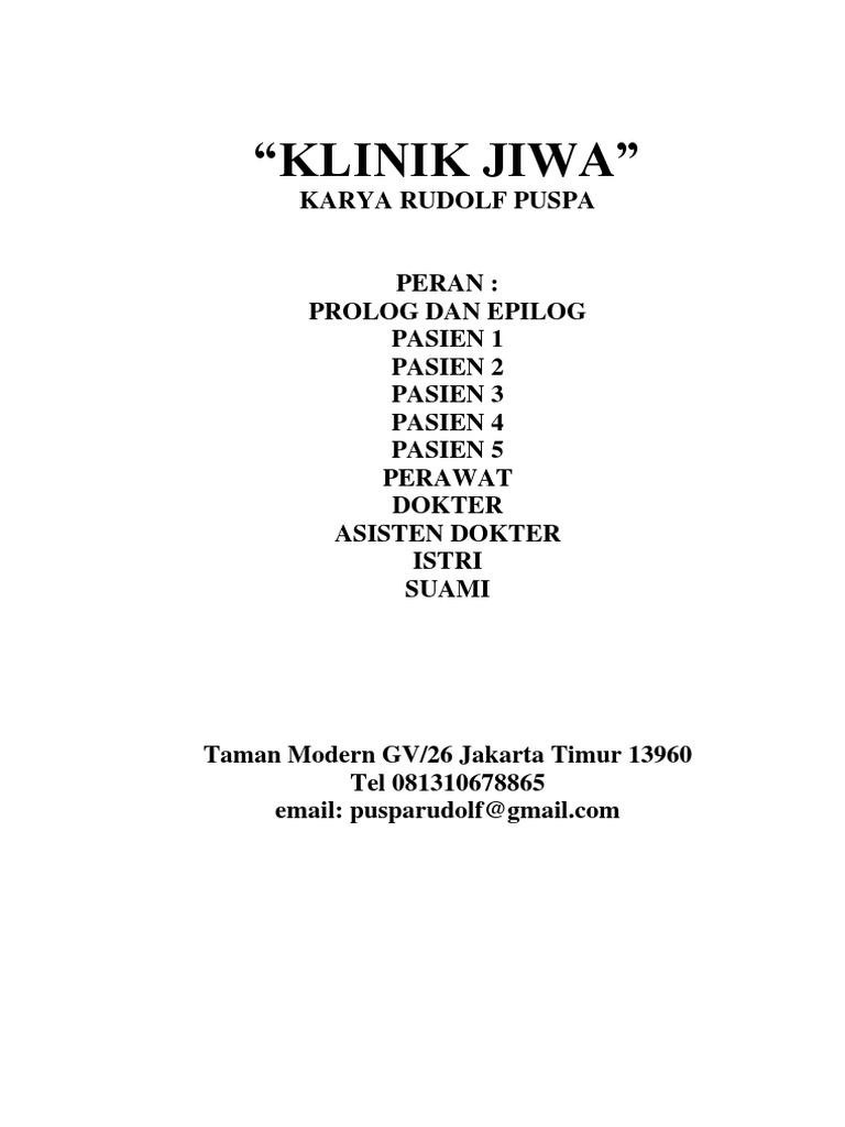 Naskah Klinik Jiwa | PDF