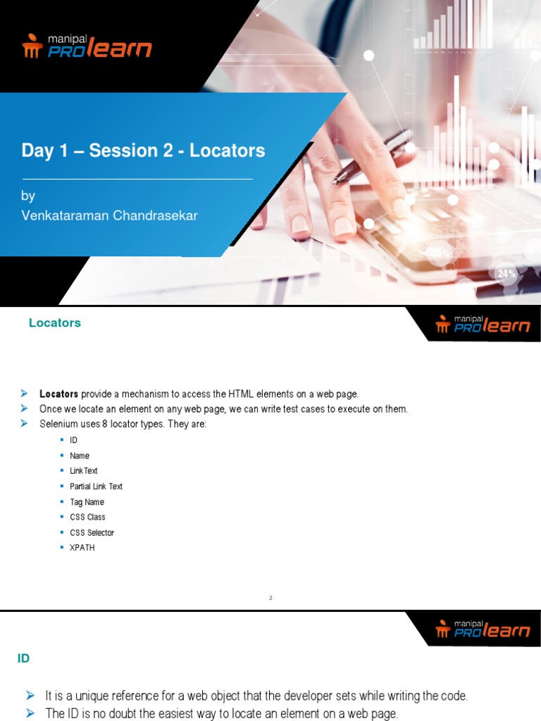 Day 1 - Selenium IDE - Session 2 - Locators | PDF | Cascading Style ...