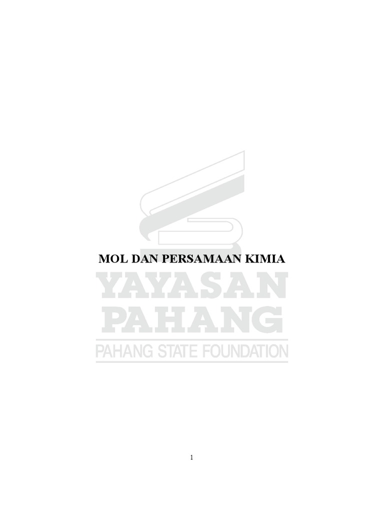 04-Kimia-Modul-Tingkatan 4-Modul 2 Mol Dan Persamaan Kimia | PDF