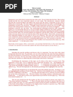 Mini Research Paper Format Guide | PDF