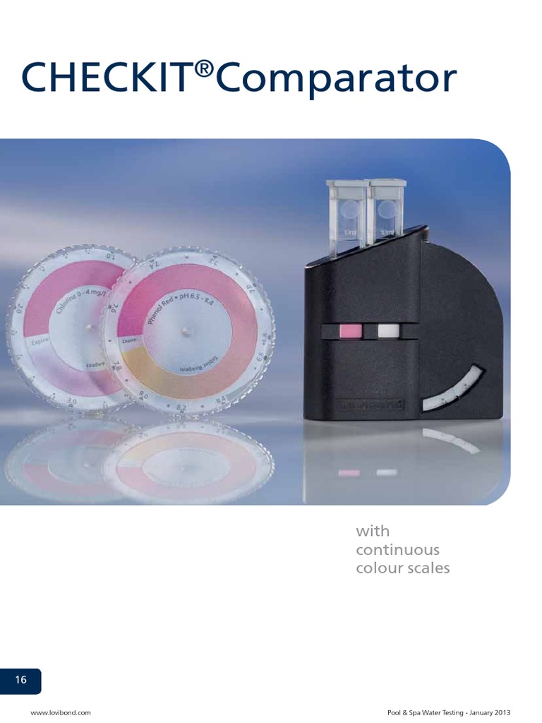 CHECKIT Comparator Lovibond | PDF | Magnesium | Chlorine