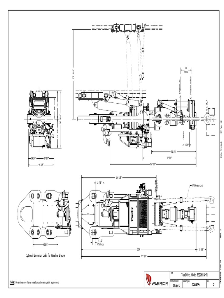 Top Drive Warrior 3527H14HR | PDF