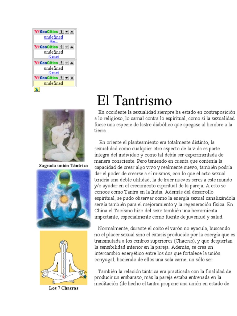 Tantrismo | PDF | Tantra | Relaciones sexuales