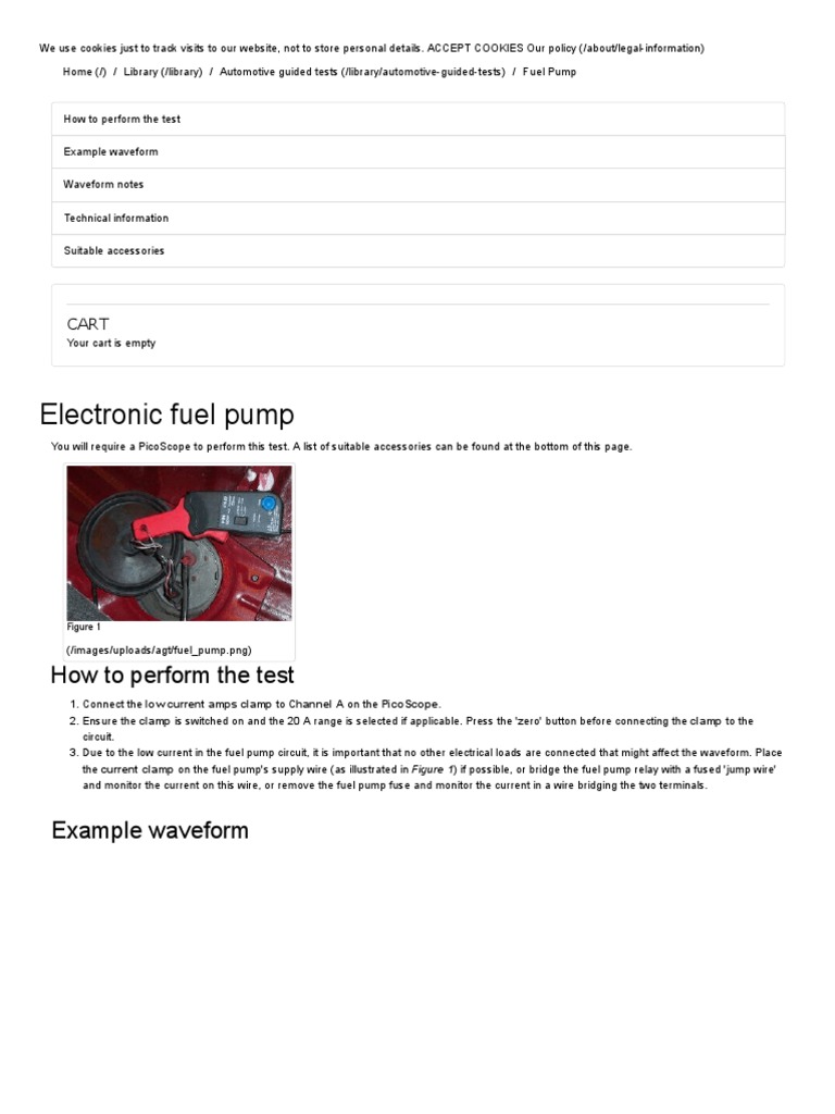 How To Test An Electronic Fuel Pump - Pico Technology PDF | PDF | Pump ...