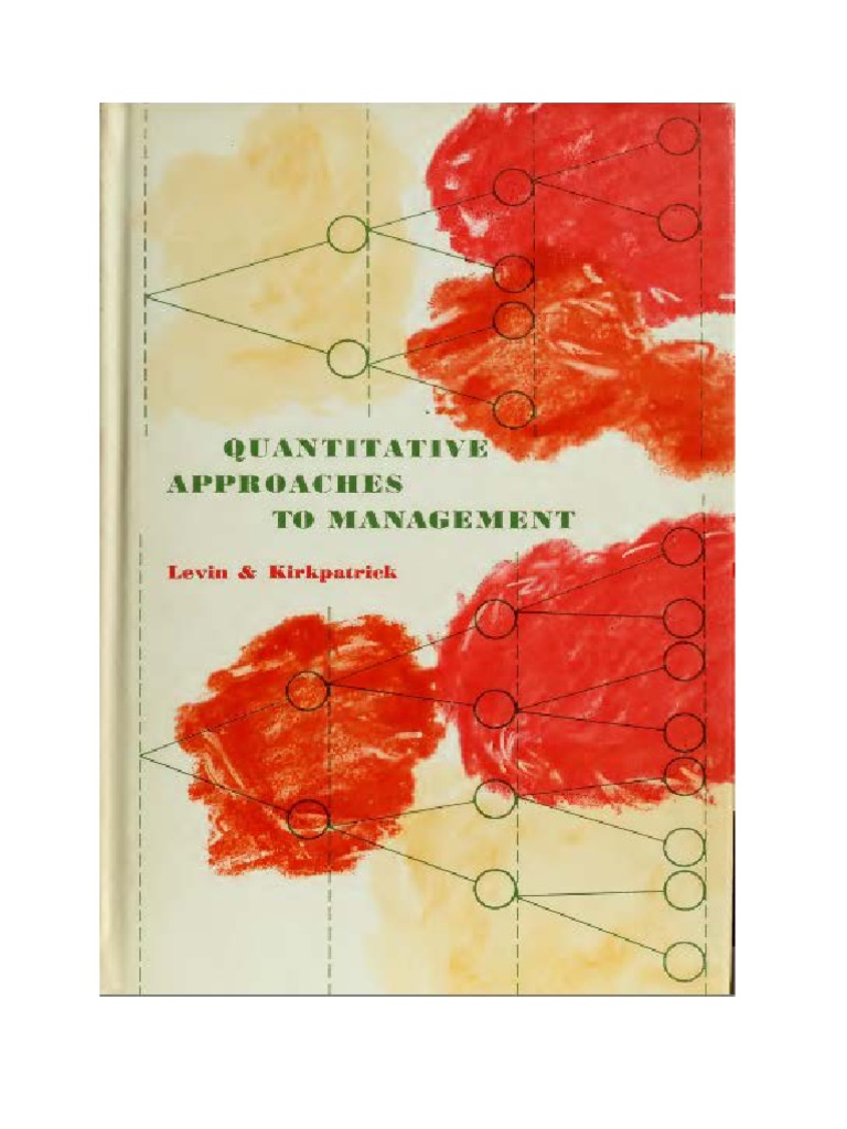 Quantitative Approaches To Management by Levin PDF | PDF