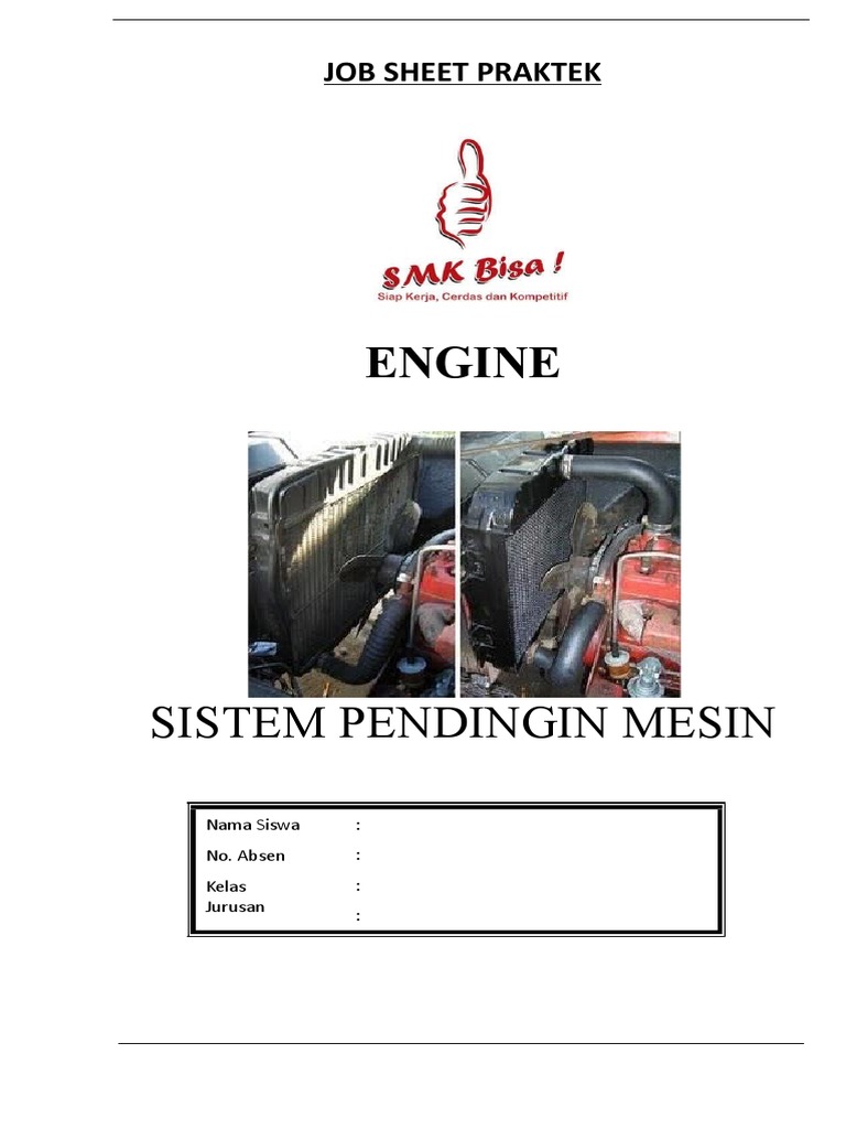 Job Sheet Praktek-Sistem-Pendingin-Mesin | PDF