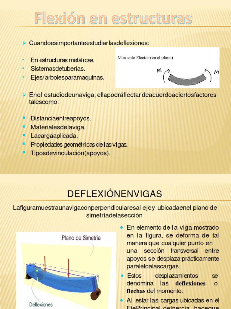Flexión en Estructuras | PDF | Ingeniería mecánica | Física Aplicada e ...