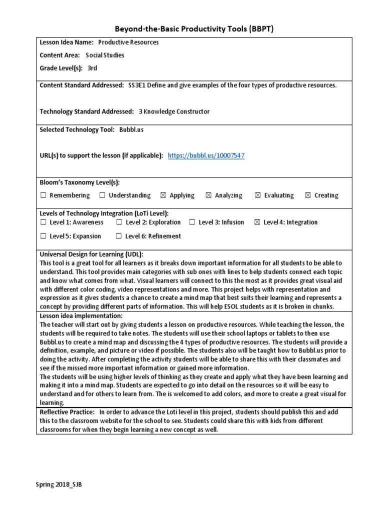 Beyond-the-Basic Productivity Tools (BBPT) | PDF | Learning ...