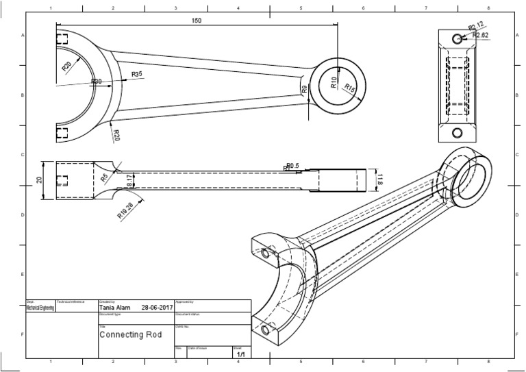 Connecting Rod: Dept. Technical Reference Created by Approved by | PDF