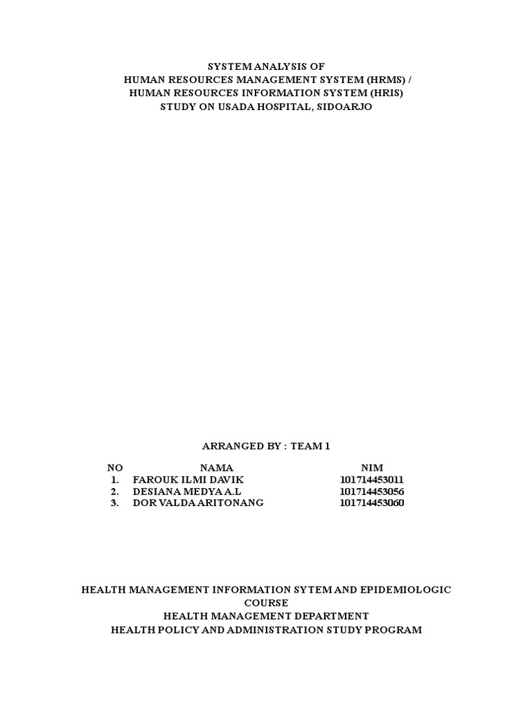 Analisis Sistem Simsdm | PDF