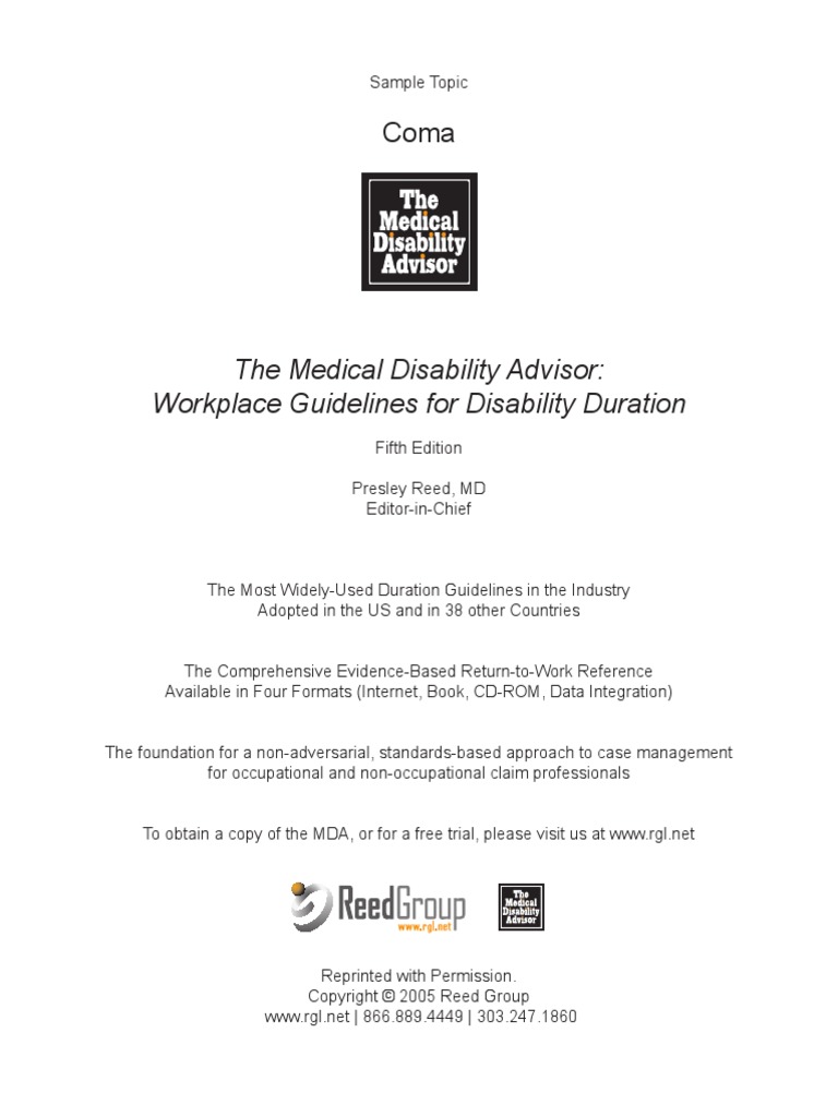 The Medical Disability Advisor: Workplace Guidelines For Disability ...