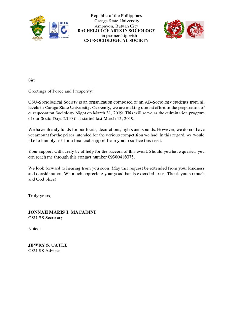 Solicitation Letter (Blank) | PDF