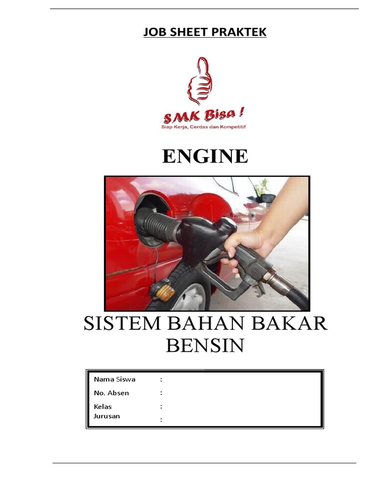 Job Sheet Praktek-Sistem-Bahan-Bakar-Bensin | PDF