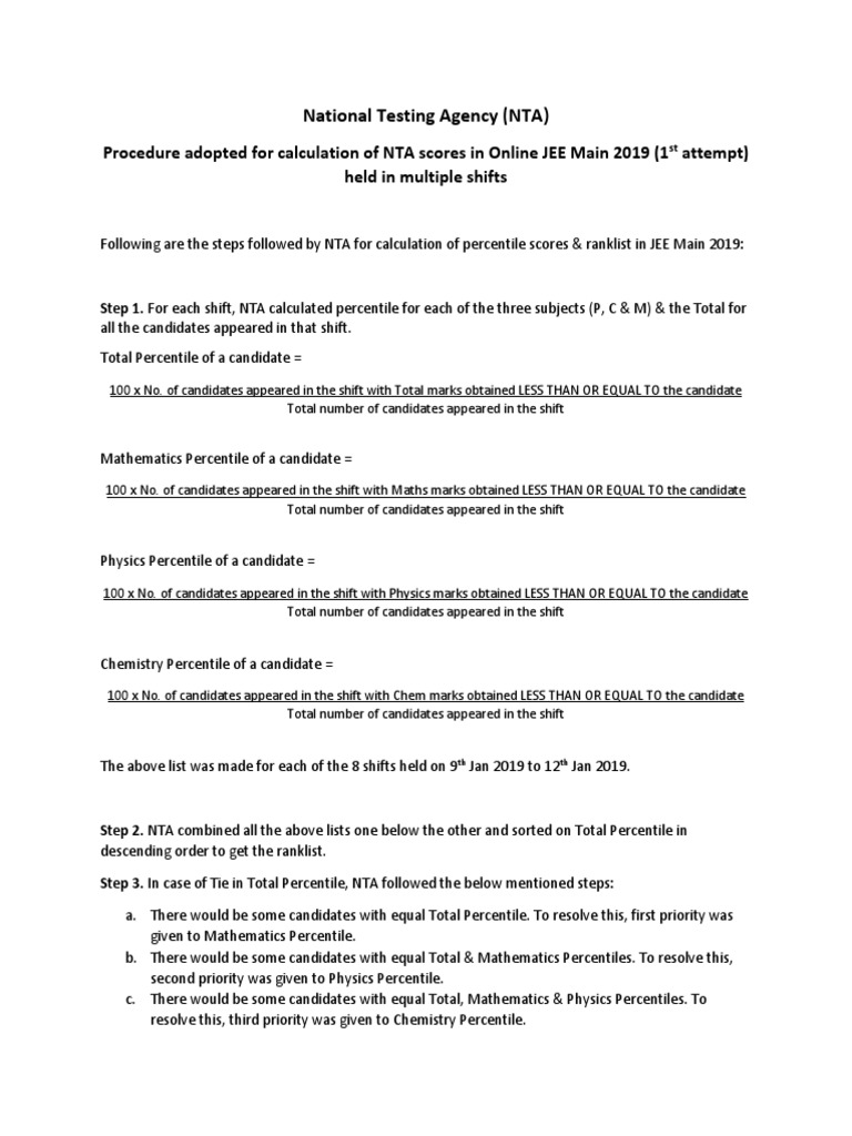 Understanding NTA Result | PDF | Percentile | Evaluation Methods