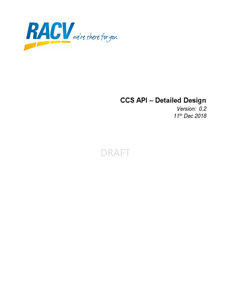 CCS API - Detailed Design | PDF | Hypertext Transfer Protocol ...