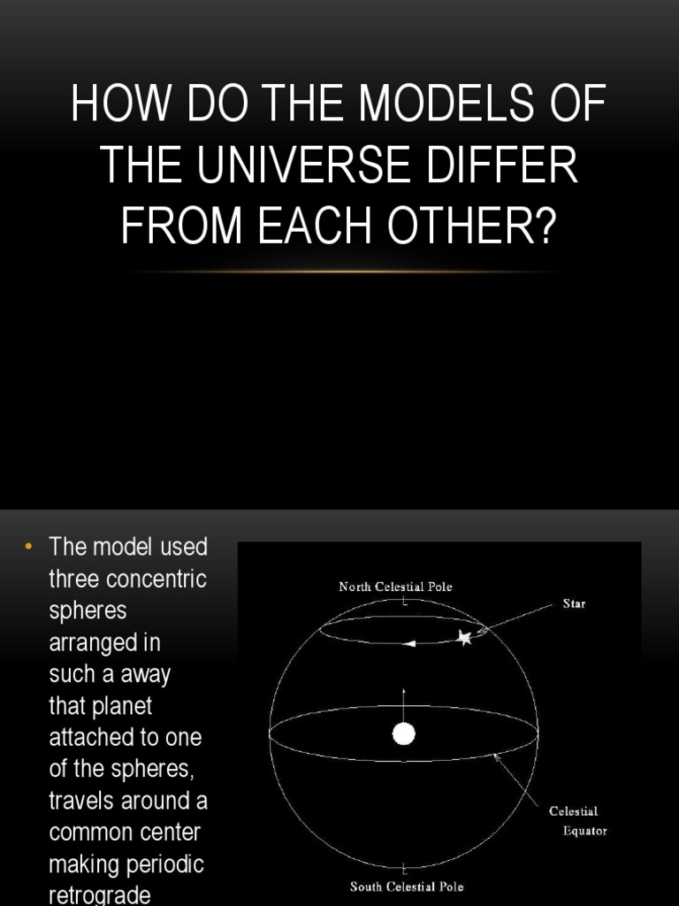 How Do The Models of The Universe Differ From Each Other? | PDF